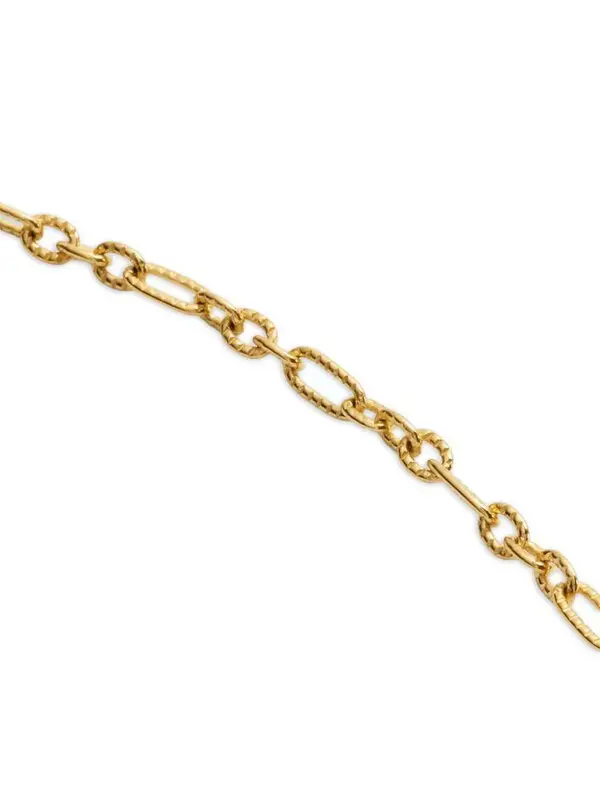 Monica Vinader Textured Chain Necklace - Gold