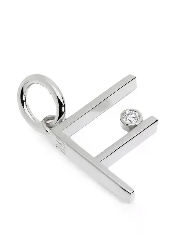Monica Vinader Solitaire Diamond Initial Pendant