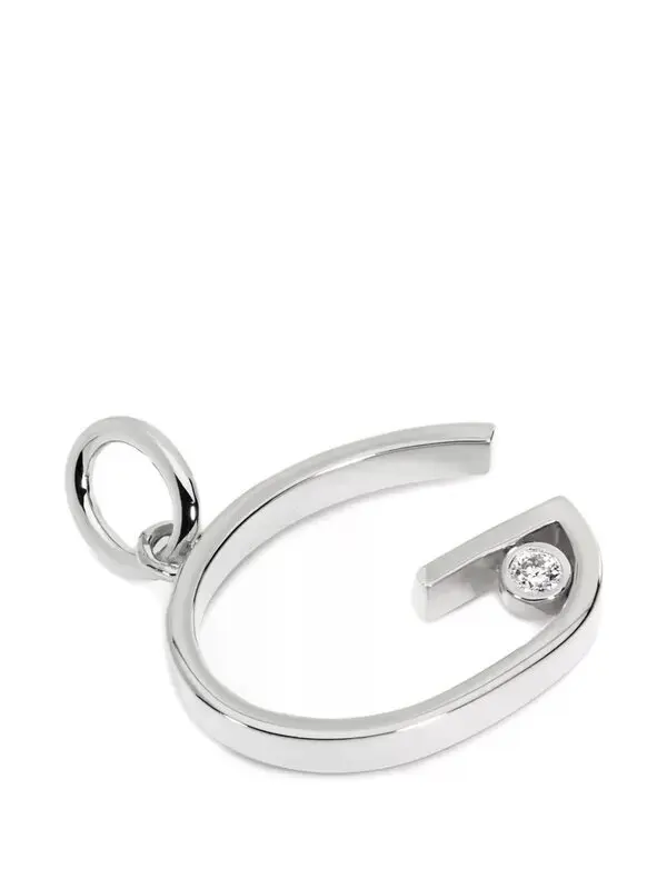 Monica Vinader Initial G Solitaire-diamond Pendant