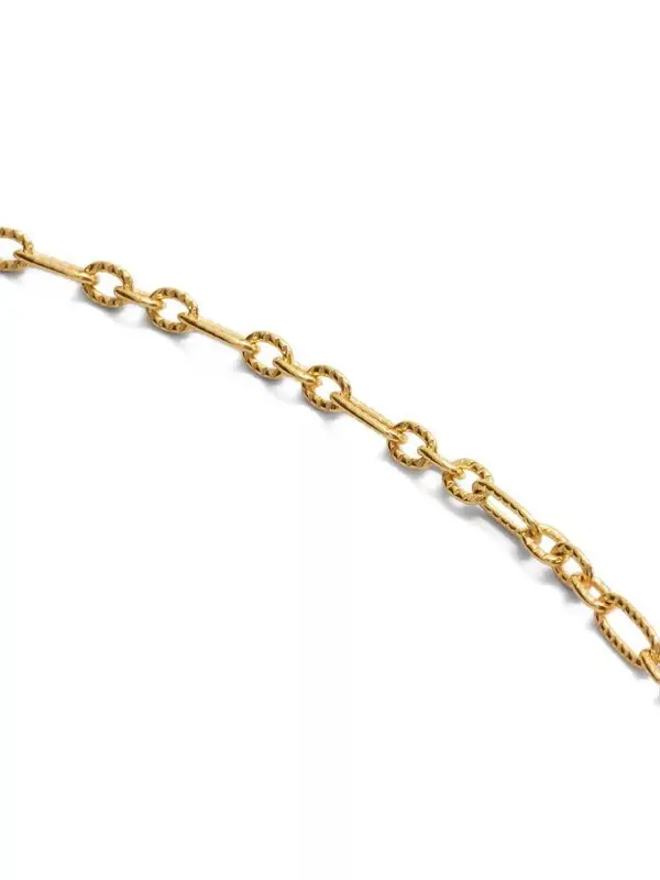 Monica Vinader Textured-chain Necklace - Gold