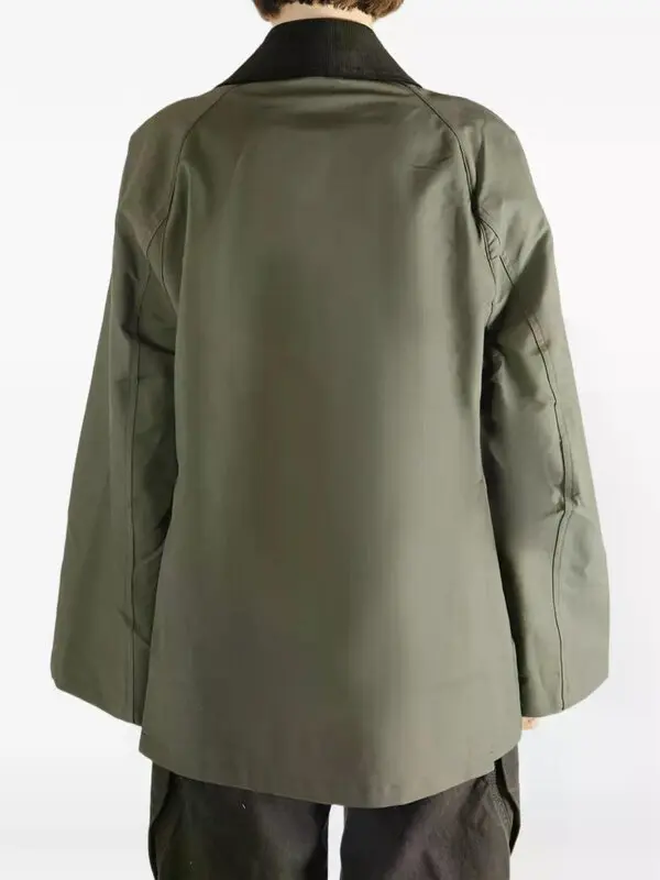 TOTEME Corduroy-collar Coat - Green