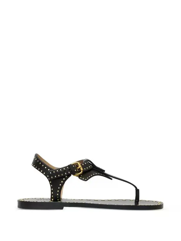 Isabel Marant Étoile Buckle-embellished Flat Sandals - Black