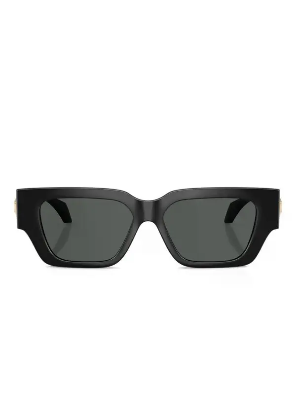 Versace Medusa-head Square-frame Sunglasses - Black