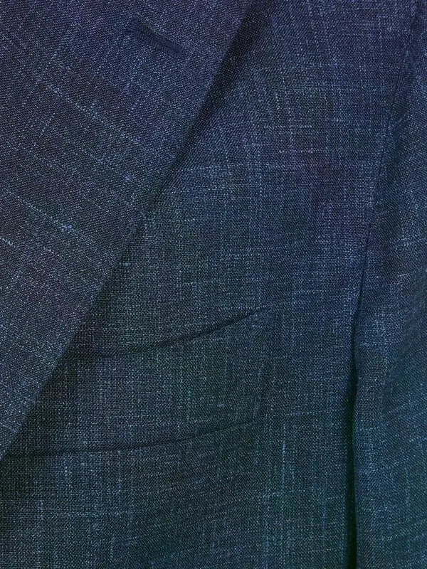 BARBA NAPOLI Wool Blazer - Blue