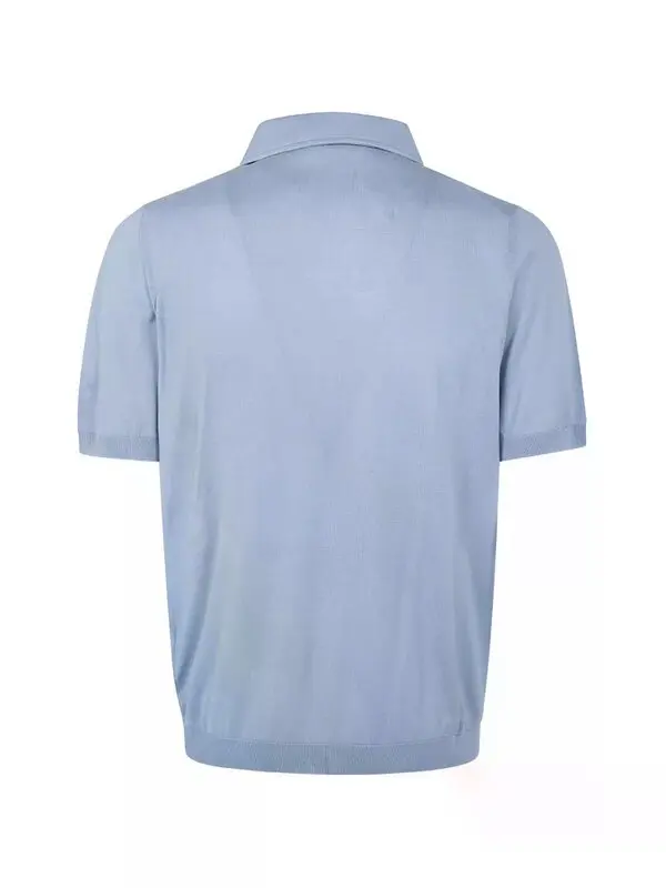 LARDINI Short-sleeve Polo Shirt - Blue