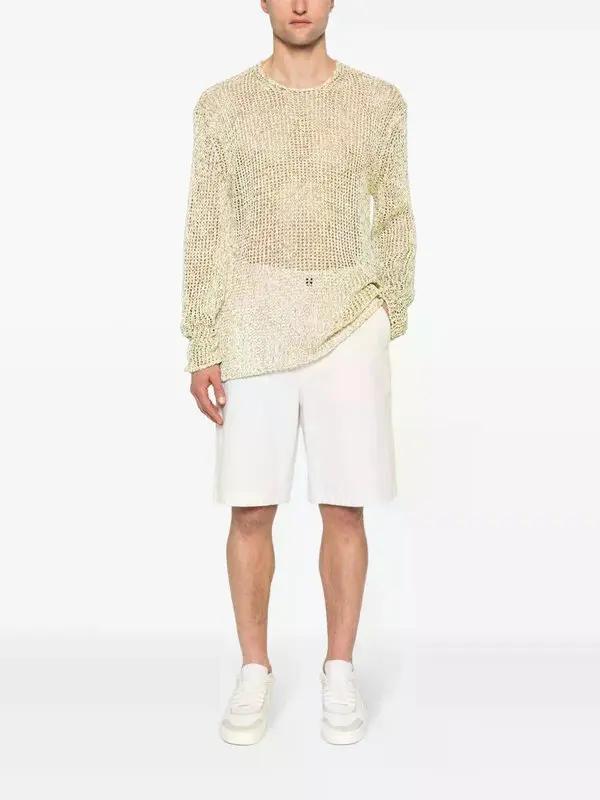 JIL SANDER Open-knit Appliqué-logo Jumper