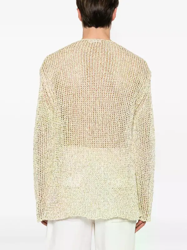 JIL SANDER Open-knit Appliqué-logo Jumper