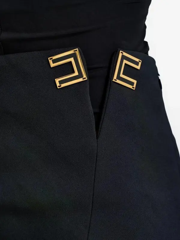 Elisabetta Franchi Buckle Split Hem Skirt