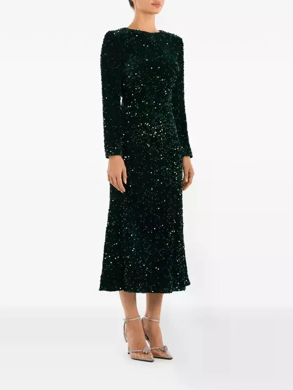 POST MERIDIEM Sequin-embellished Midi Dress