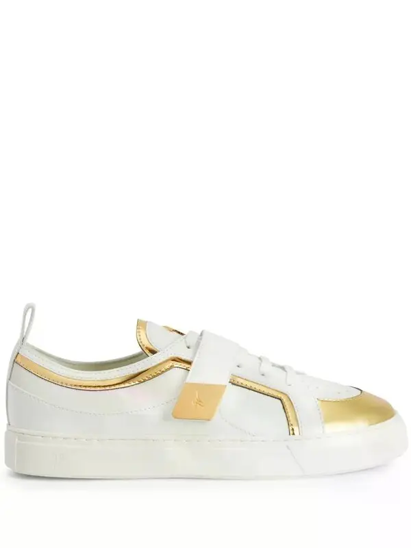 GIUSEPPE ZANOTTI Zenas Panelled Leather Trainers