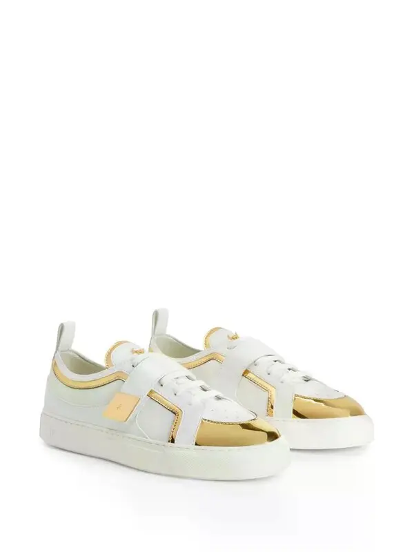 GIUSEPPE ZANOTTI Zenas Panelled Leather Trainers