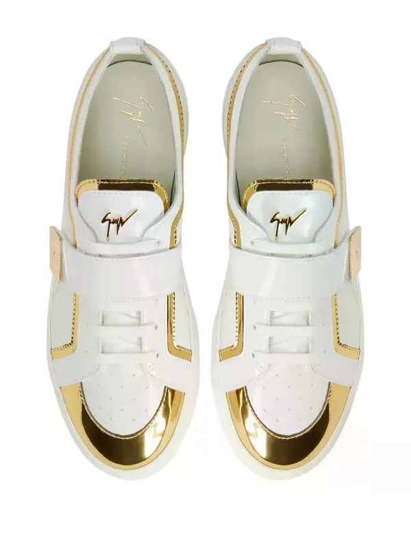 GIUSEPPE ZANOTTI Zenas Panelled Leather Trainers