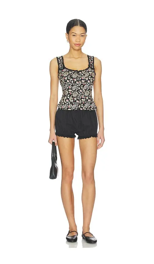 Free People Bridgette Corset Top - Black