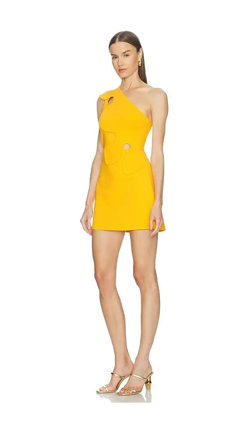 Cult Gaia One-shoulder Crepe Dress