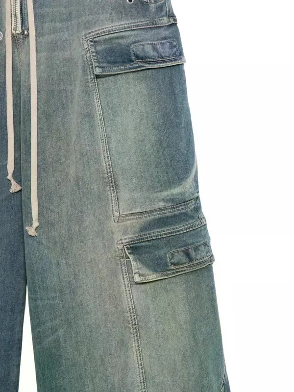 Rick Owens Elasticated-waist Wide Leg Jeans