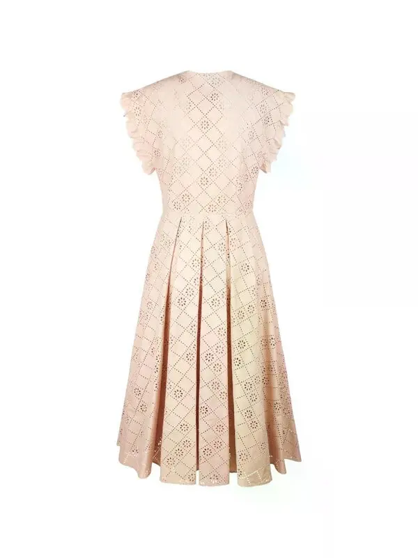 Alberta Ferretti Broderie Anglaise Dress