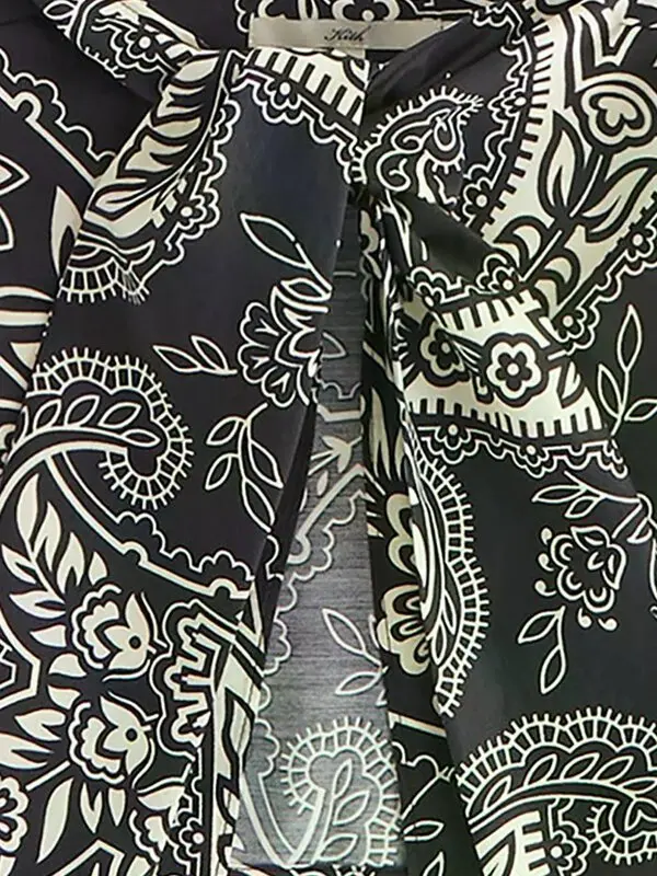 Kith Tie-front Paisley Top