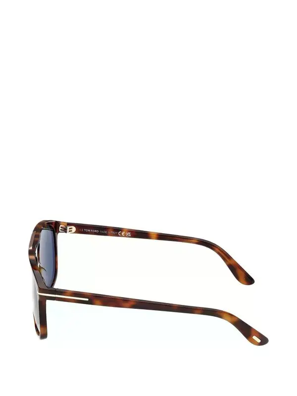 TOM FORD Square Frame Sunglasses - Brown