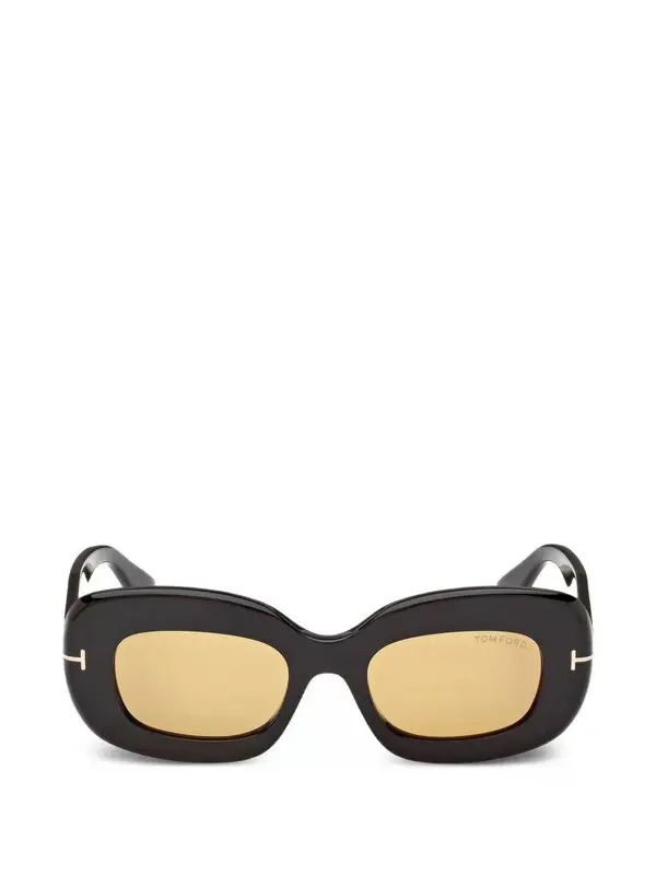 TOM FORD Geometric Frame Sunglasses - Brown