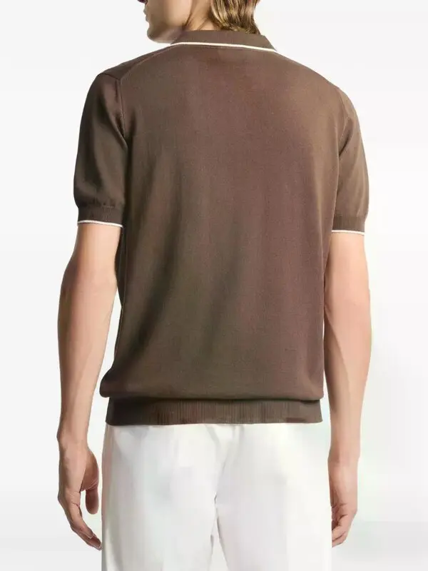 FAY V-neck Piping T-shirt