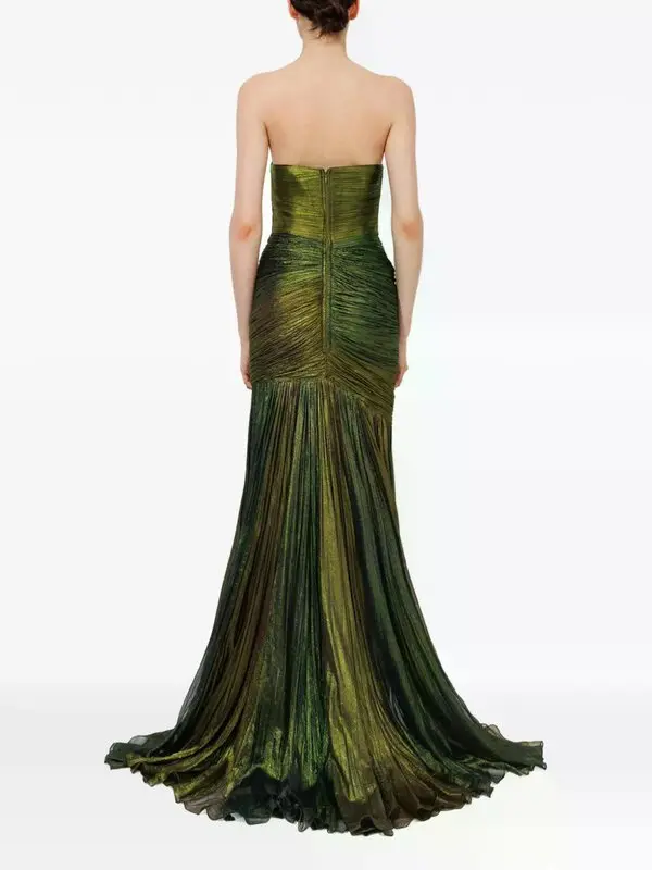 IRIS SERBAN Kim Strapless Maxi Dress