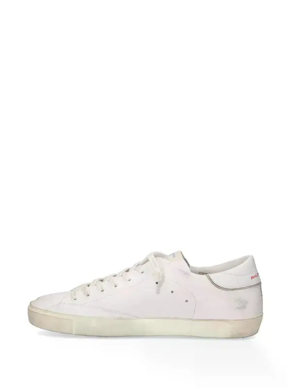 Philippe Model Prsx Suede-badge Sneakers - White
