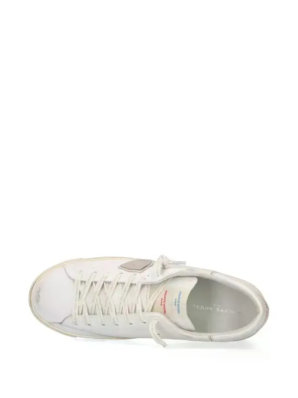 Philippe Model Prsx Suede-badge Sneakers - White