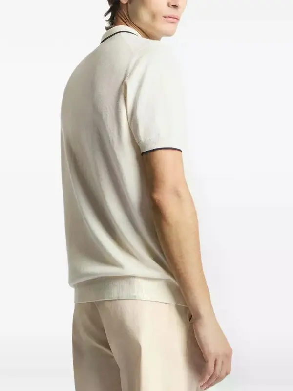 FAY V-neck Piping T-shirt