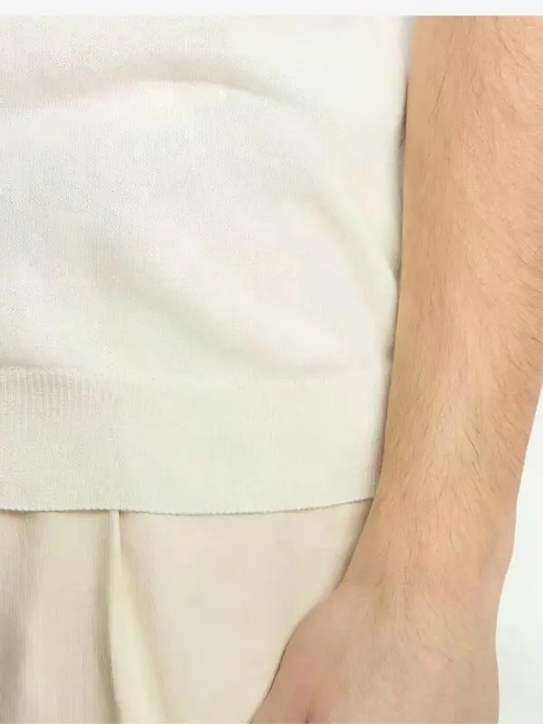 FAY V-neck Piping T-shirt