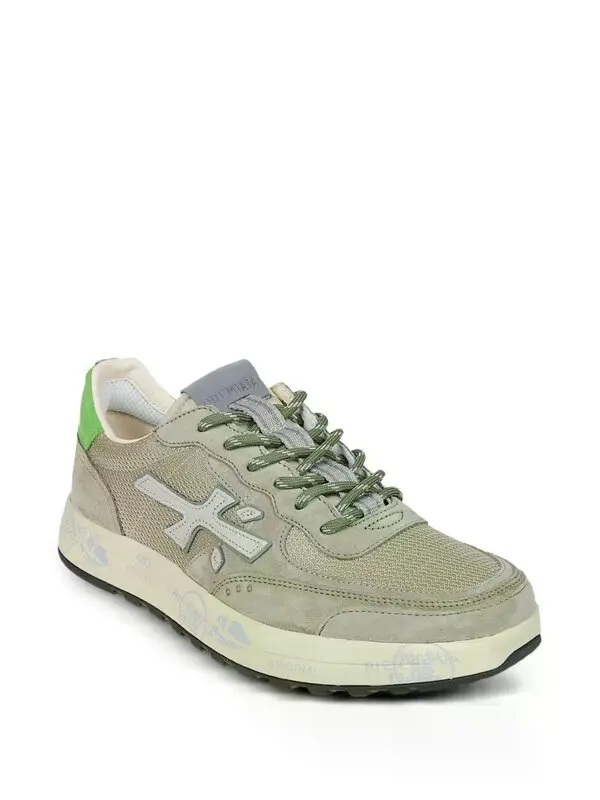 Premiata Logo Detail Panelled Sneakers - Grey