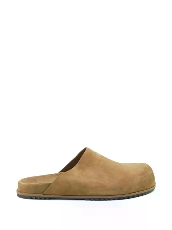 Rick Owens Granola Suede Mules - Neutrals