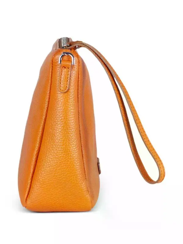GIANNI CHIARINI Nora Textured Leather Wristlet