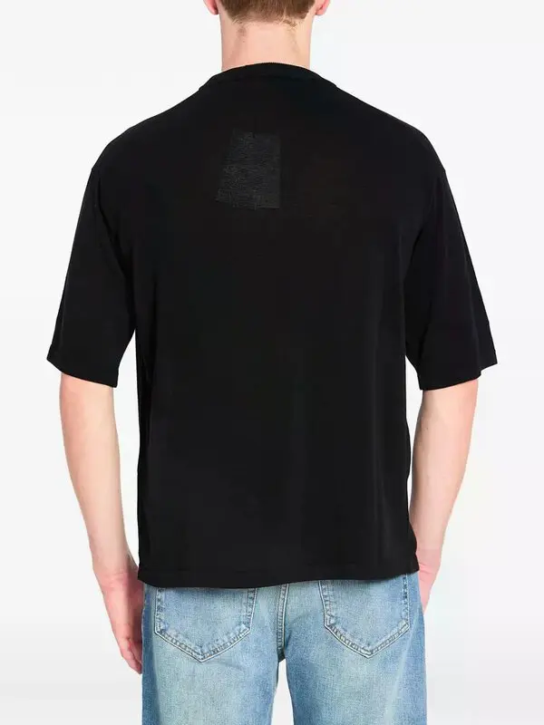 ROBERTO COLLINA Ribbed Crewneck T-shirt