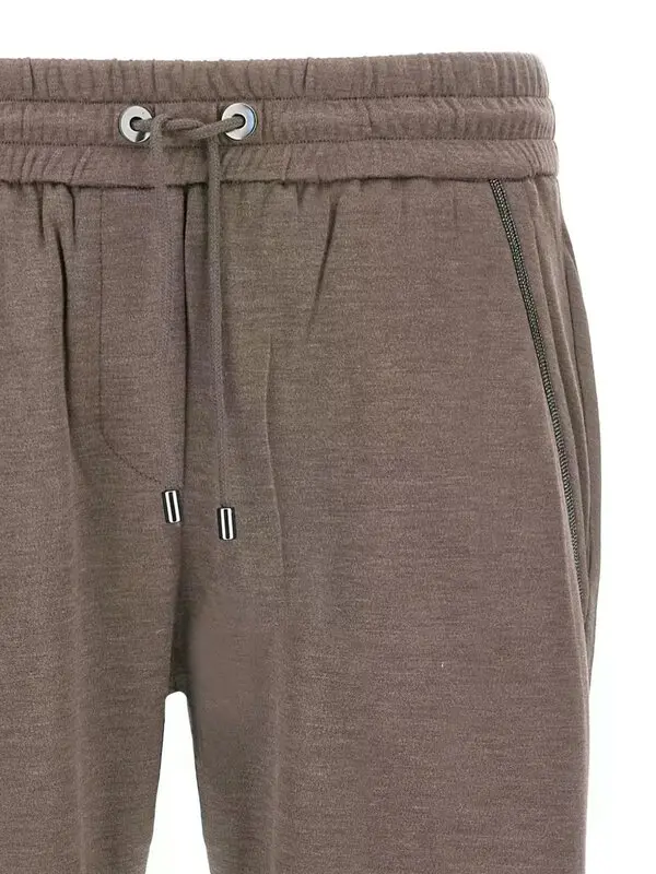 Brunello Cucinelli Elasticated Trousers With Monile Detail