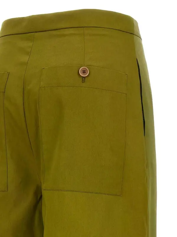 MAISON JEJIA Silk Buttoned Trousers