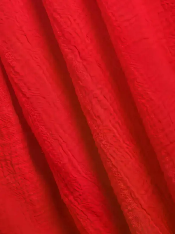 LES VACANCES D'IRINA Gathered Midi Dress - Red