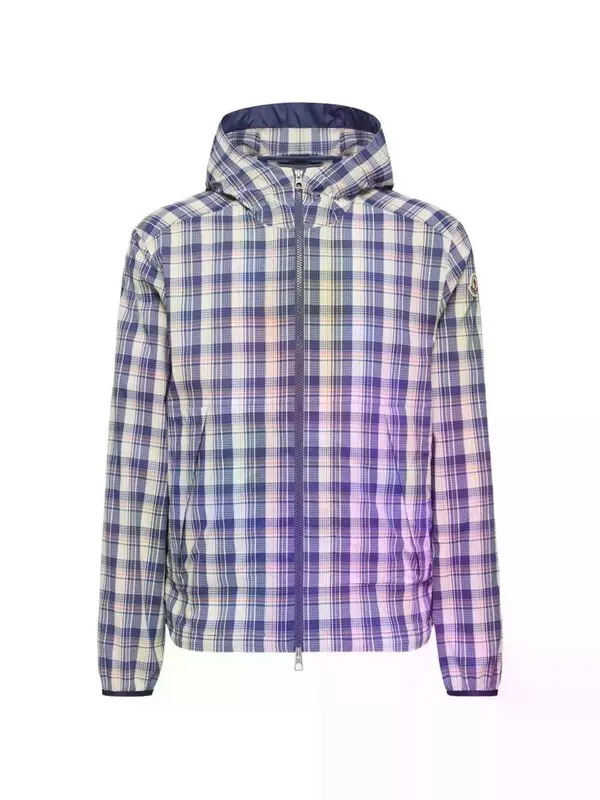 Moncler Natisone Check Hooded Jacket