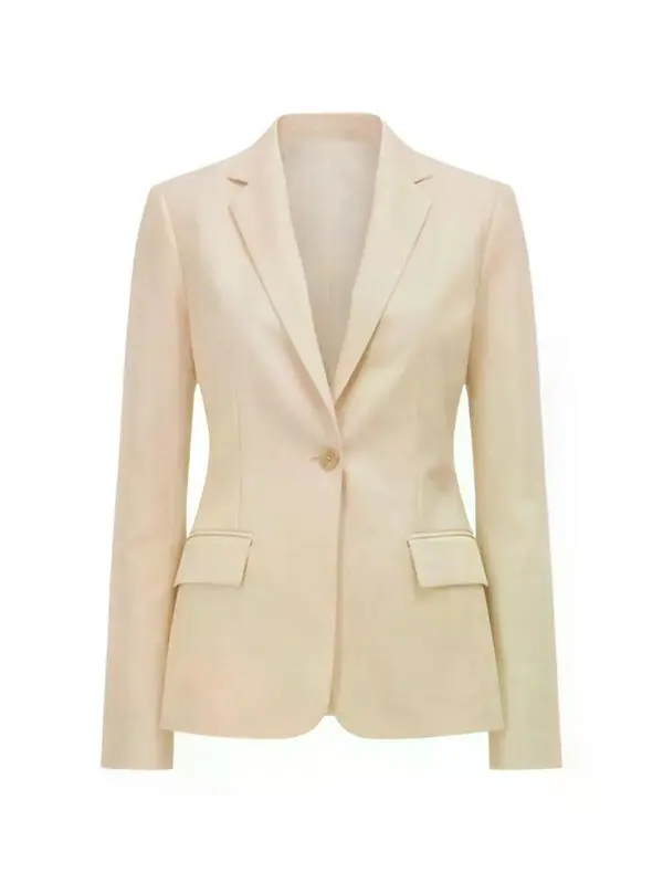 SUSAN BENDER Notched Lapels Single-breasted Blazer