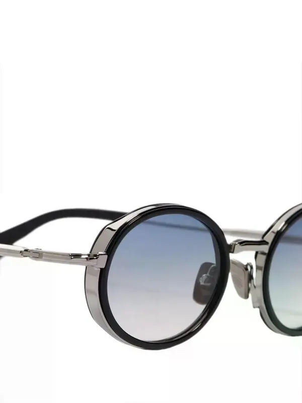 JOHN DALIA Eddie Round Sunglasses - Black