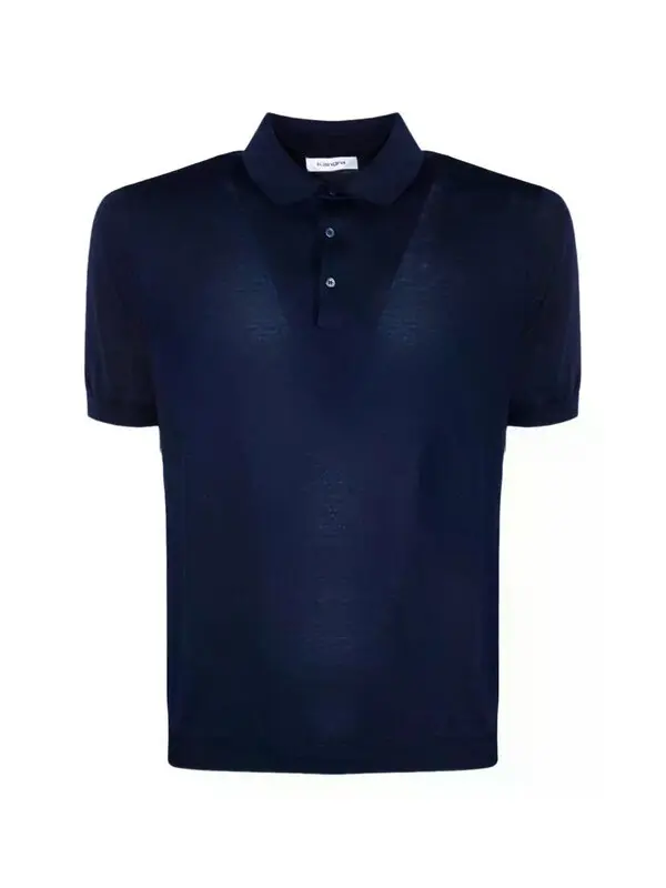 KANGRA Button Polo Shirt - Blue
