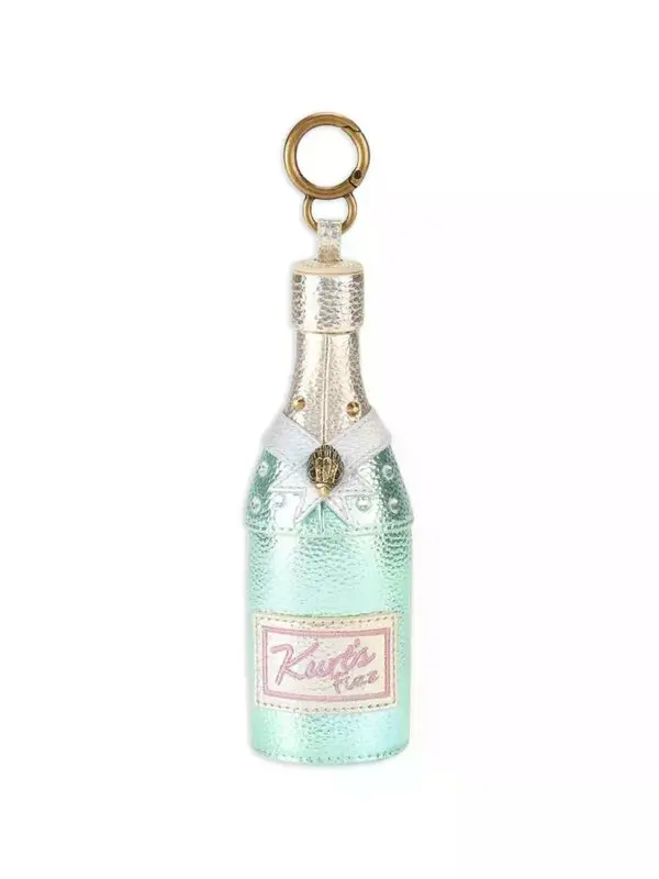 Kurt Geiger Champagne Bottle Keyring - Blue