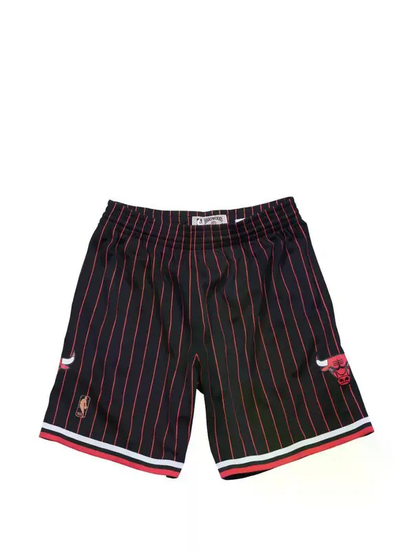 Mitchell & Ness Striped Logo Shorts