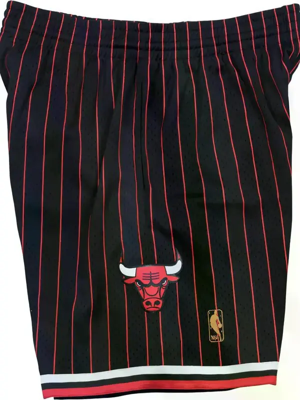 Mitchell & Ness Striped Logo Shorts