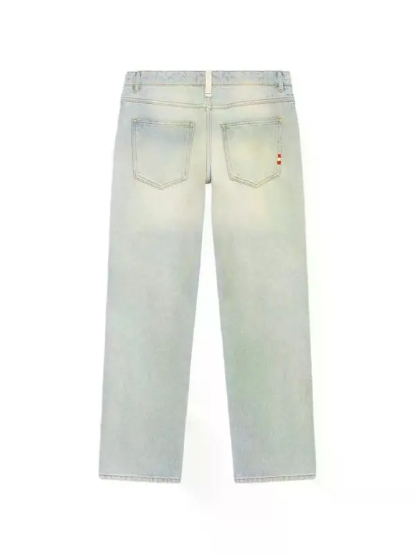 AMISH SUPPLIES Faded Effect Five-pocket Jeans - Blue