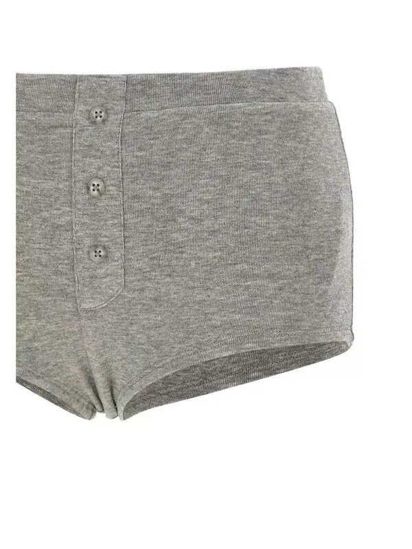 ENTIRE STUDIOS Ribbed Shorts - Grey