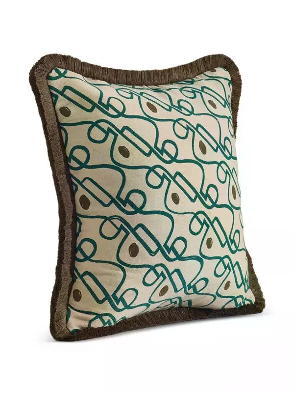 SOHO HOME Tilney Patterned Fringed Cushion