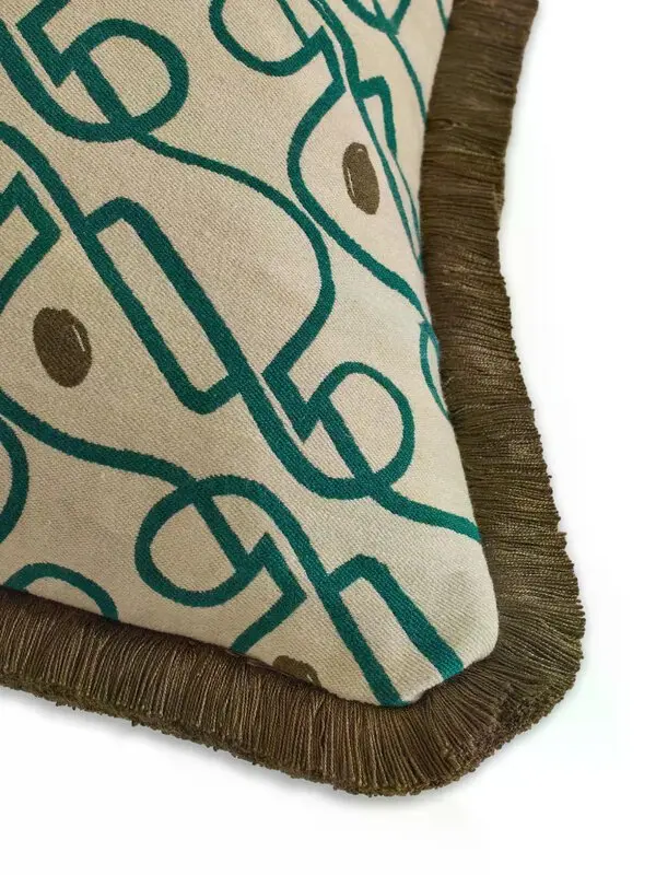 SOHO HOME Tilney Patterned Fringed Cushion