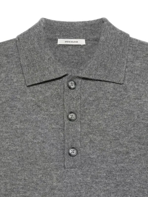 ENTIRE STUDIOS Buttoned Short-sleeve Polo Shirt