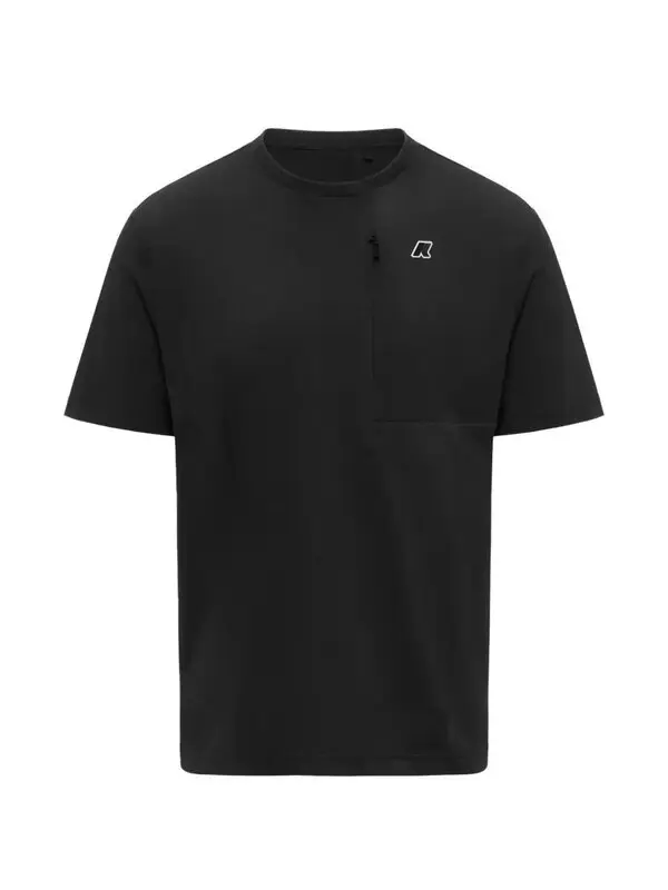 K-WAY Zip Pocket T-shirt - Black