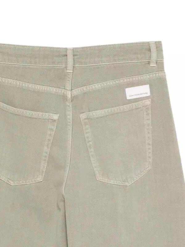 NINE:INTHE:MORNING Audrey Wide Leg Jeans - Neutrals